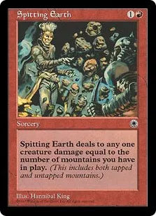 《大地の飛礫/Spitting Earth》[POR] 赤C – HobbyShopTOM MTG&FaB専門通販